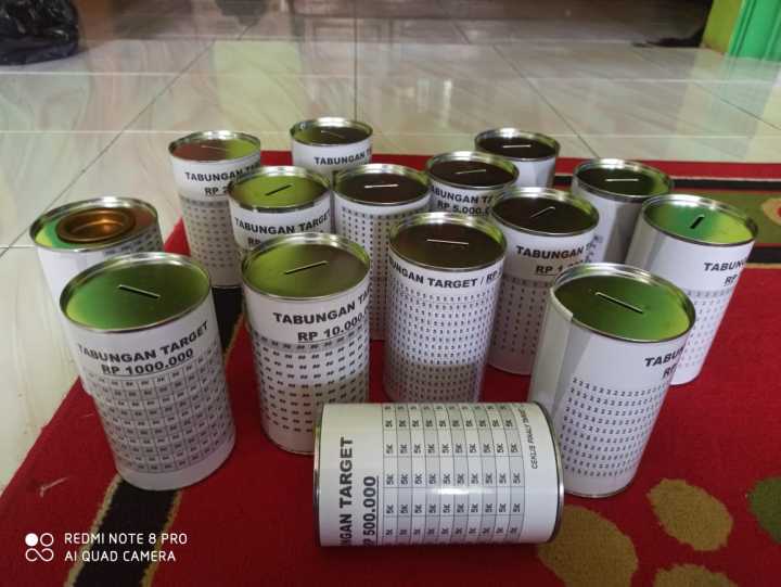 DESIGN 2 Celengan Target Celengan viral medium short 20 Varian 14,5x 8 ...