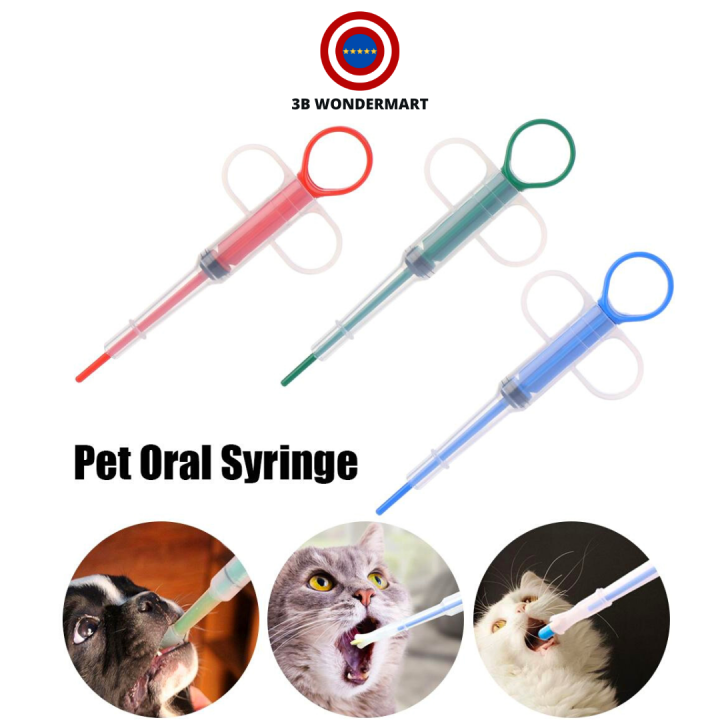 Easy Pet Dog Cat Tablet Pill Push Dispenser Medicine Water Syringe Feed ...