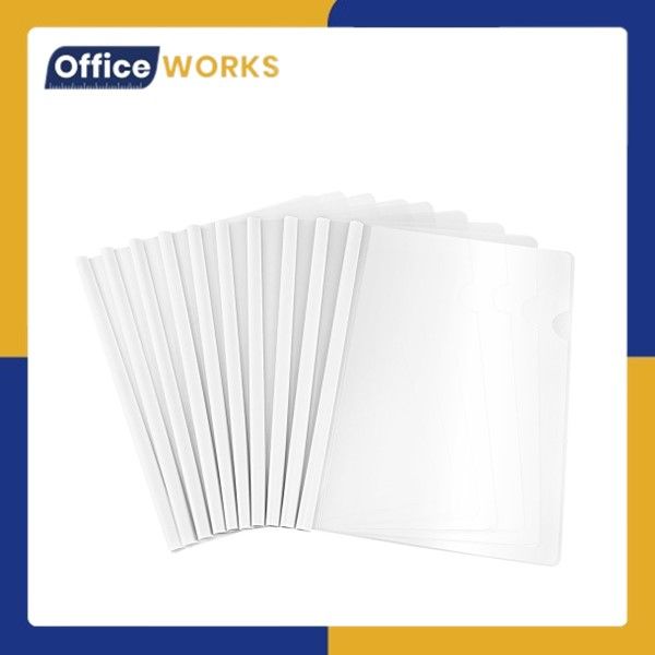 Plastic Folder Transparent w/ Slide Long and Short sold per 12's ...