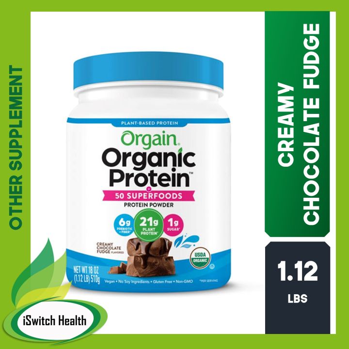 Orgain Organic Protein + 50 Superfoods Protein Powder Plant Based 1 ... Orgain Organic Protein + 50 Superfoods Protein Powder Plant Based 1 ...