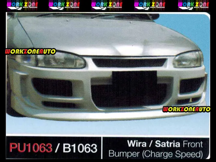 B1063 Proton Wira / Satria Fiber Front Bumper (Charge Speed) Body kit ...