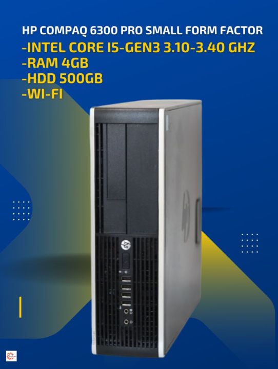 HP Compaq 6300 Pro Small Form Factor -Intel Core i5-GEN3 3.10-3.40 GHz ...