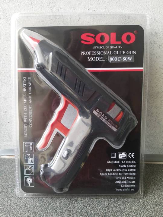 SOLO ปืนยิงกาวไฟฟ้า 80 วัตต์ No.800C-80W ฟรีกาวแท่ง 2 แท่ง | Lazada.co.th