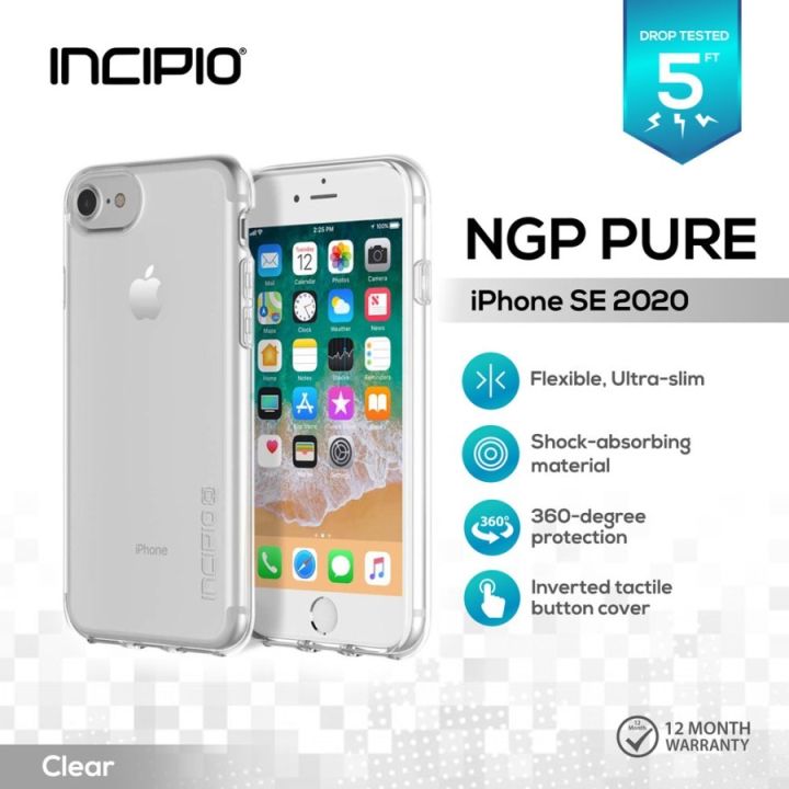 INCIPIO CASE FOR IPHONE SE(2020)/8/7/6/6S NGP PURE INCASE (IPH-1480 ...