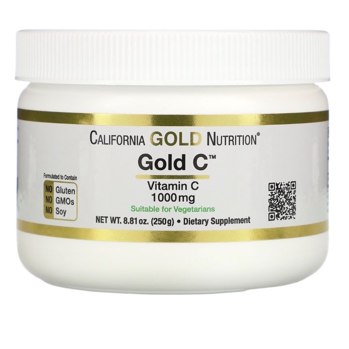 California GOLD Nutrition Gold C Vitamin C 1000 mg 8.81 oz ( 250 mg ...