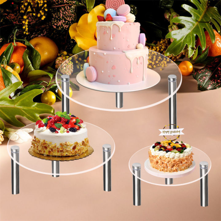 Acrylic Cake Stand Clear Cake Display Stand Dessert Table Display Shelf ...
