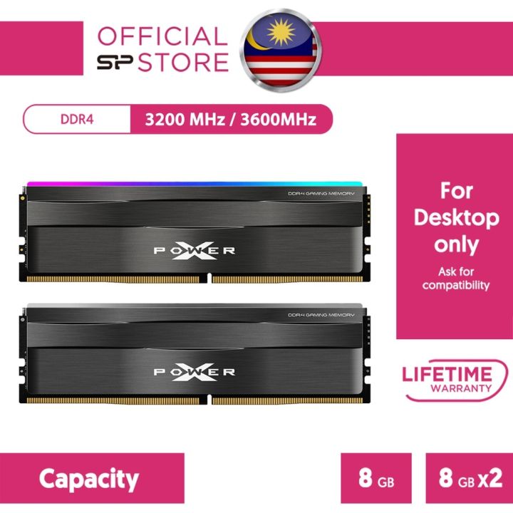Silicon Power XPOWER Zenith RGB DDR4 Gaming 8GB/16GB 3200/3600Mhz U ...