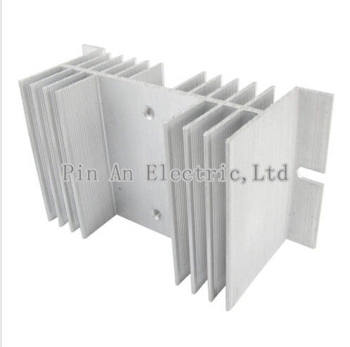 yingke Ssr Aluminum Heat Sink 25a 30a Silver Tone Solid State Relay Heatsink Radiator For Single ...