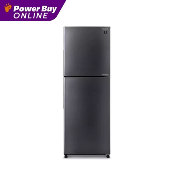 SHARP Peach Series ตู้เย็น 2 ประตู Inverter (8.9 คิว, สีเงินเข้ม) รุ่น ...
