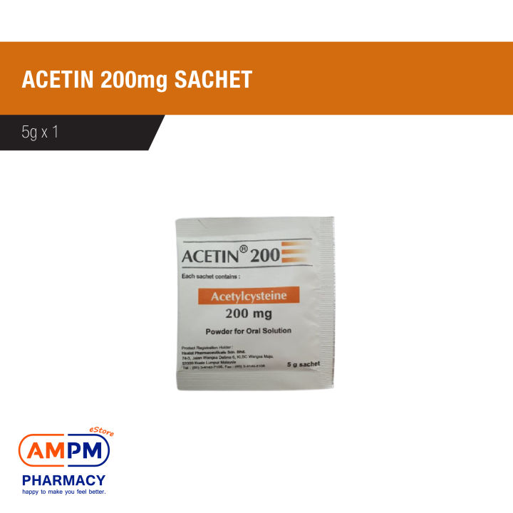 ACETIN 200mg SACHET 5g | Lazada