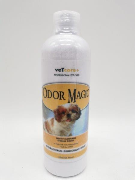 VETCORE+ ODOR MAGIC Antibacterial deodorant spray for dogs and other ...