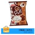 OISHI O-PUFF CHOCOLATE CREAM-FILLED MARSHMALLOWS 3.5G / PACK OF 24 ...