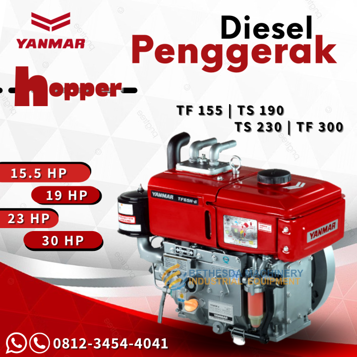 Yanmar TF 155 - 15.5 HP mesin penggerak 19 HP diesel 23 HP / 30 Pk ...