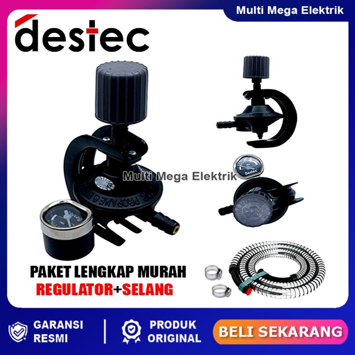 REGULATOR KOMPOR GAS DESTEC STARCAM DENGAN PENGAMAN GANDA / REGULATOR ...