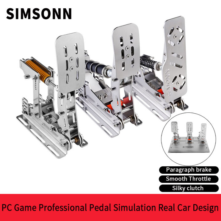 Sim Racing Pedals for Racing Game pedals Brake Throttle Clutch ...