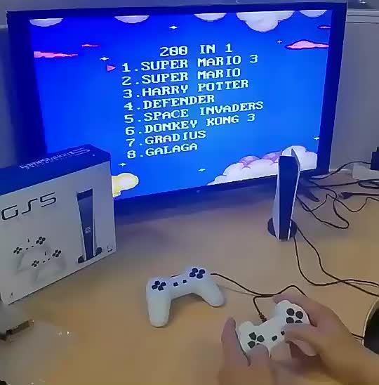 New Classic TV Game Console 8 Bit Game Cartridge with 200 AV Out G155 R ...