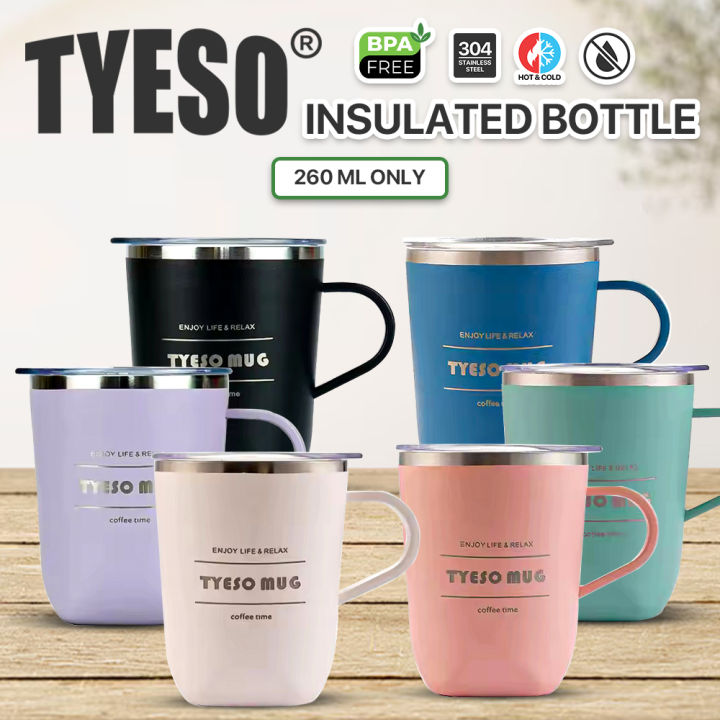 Tyeso - Tumbler Coffee Mocha Mug Hot & Cold 260ML / 300ML Espresso Cup ...