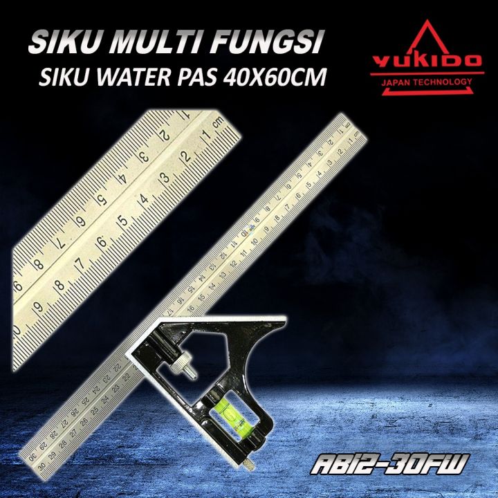 MITRA TEKNIK 88~ Penggaris Siku L Waterpass Kombinasi Square Ruler ...