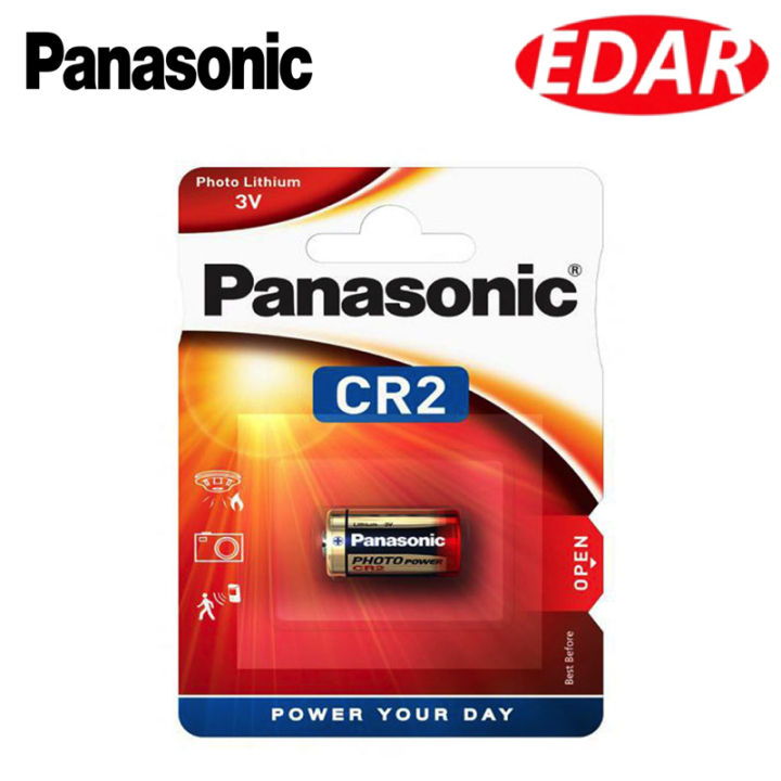 Panasonic CR2 Lithium Battery (3V) (ORIGINAL & OFFICIAL PANASONIC) | Lazada