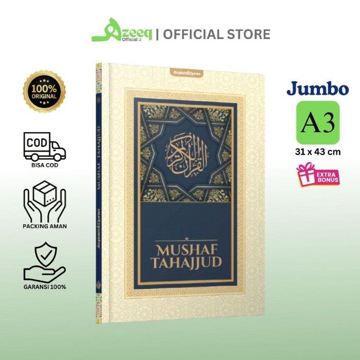 Al Quran Mushaf Tahajud Tajwid Kabir Alquran Ukuran Besar Jumbo Lansia ...