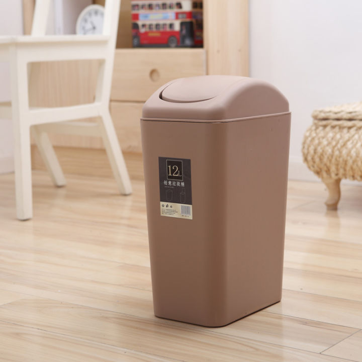 Plastic Recycling Bin,Bathroom Slim Trash Bin for Home Kitchen Office ...
