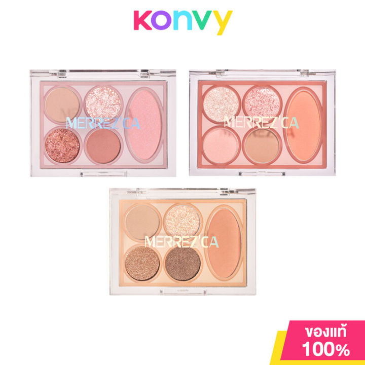 Merrezca Eye & Cheek Color Palette 3.8g เมอร์เรซกา พาเลท 2in1 ที่เป็น ...