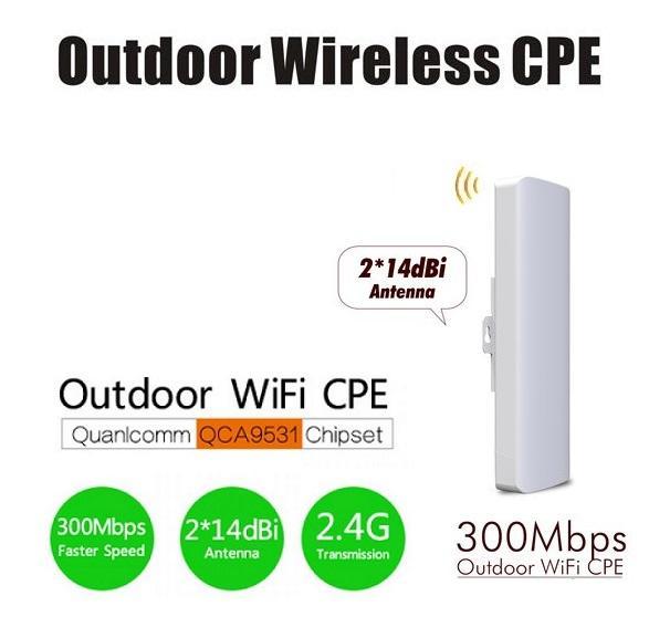 CPE Wireless Outdoor Router Access Point,Repeater, Bridge Dual 2*14dBi ...