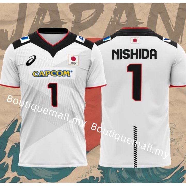Japan CAPCOM Men's Volleyball Short Sleeve Nishida/R.TAKAHASHI/ISHIKAWA ...