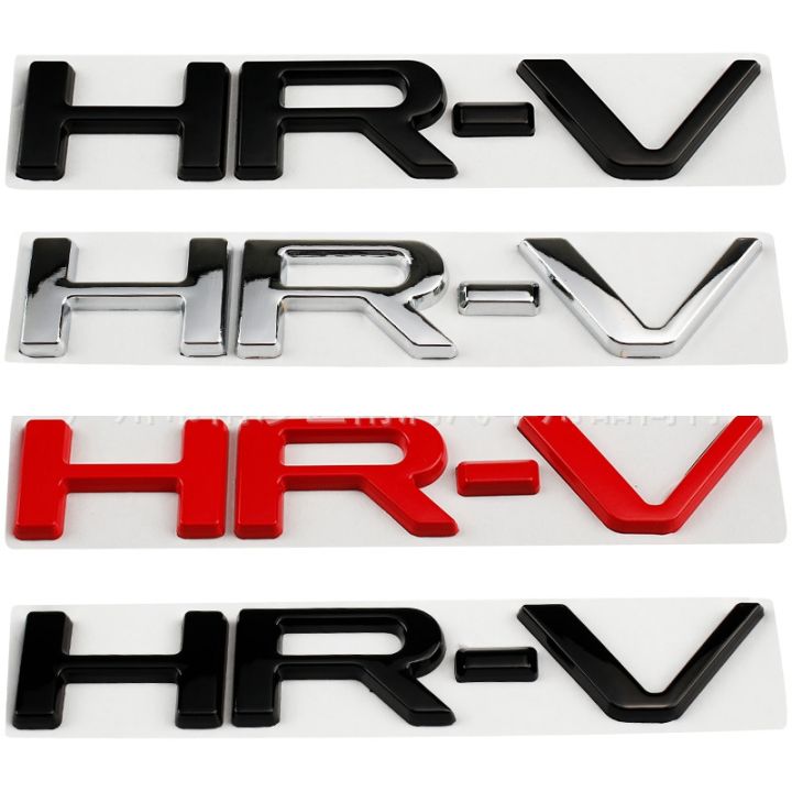 For HONDA HR-V logo rear trunk emblem HRV letter sticker 3D metal back ...
