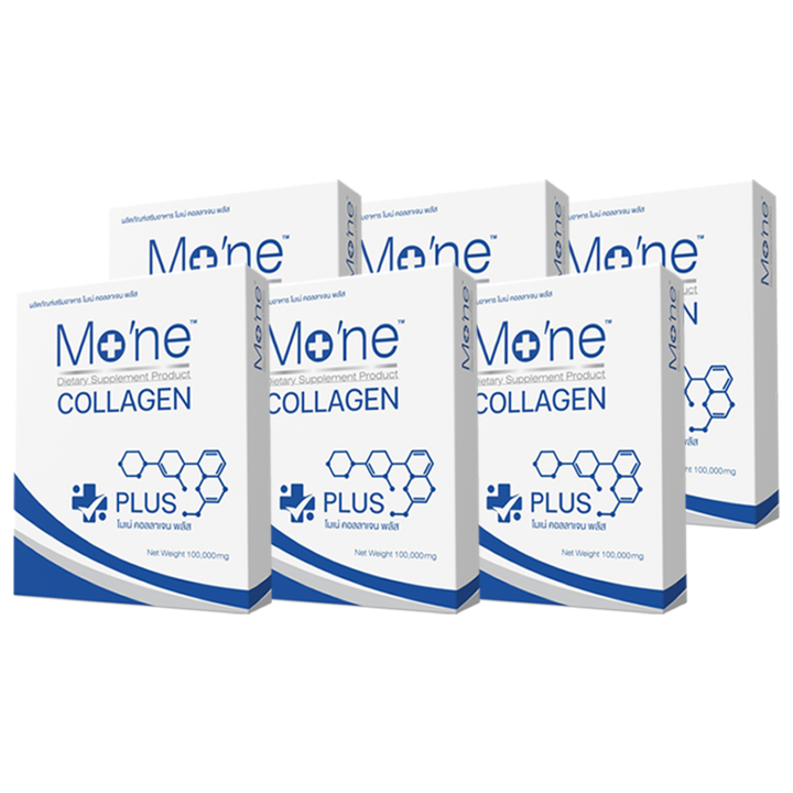 โมเน่คอลลาเจน พลัส+ (Mo'ne Collagen Plus) คอลลาเจนไดเปปไทด์ + คอลลาเจนไทป์2 (4แถม2) | Lazada.co.th