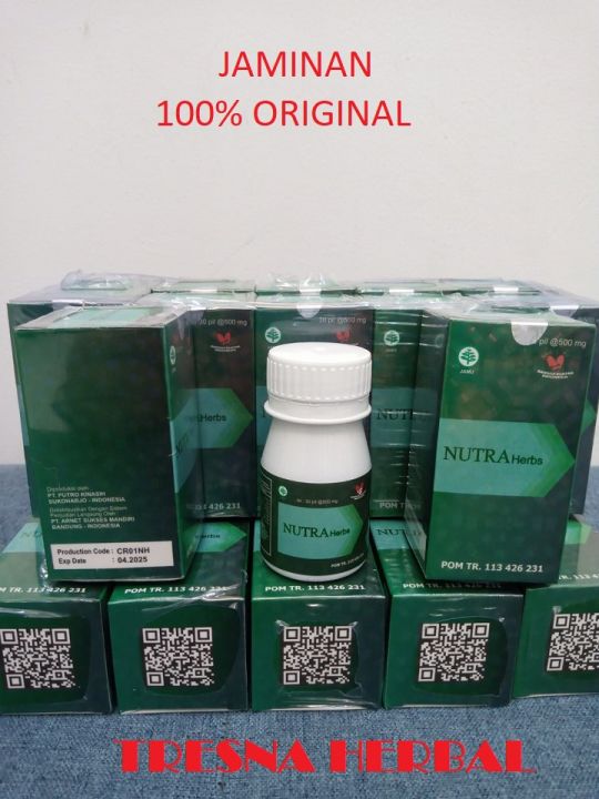 (C O D) NUTRA HERBS ORIGINAL 1 BOTOL isi 30 PIL | Lazada Indonesia