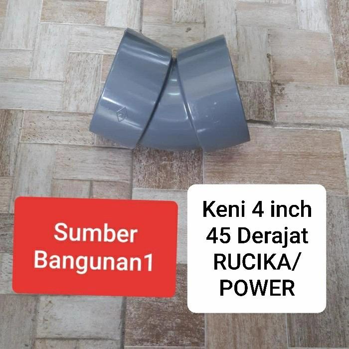 Keni 4 inchi 45 derajat knee knie siku L sambungan pipa 4" | Lazada ...