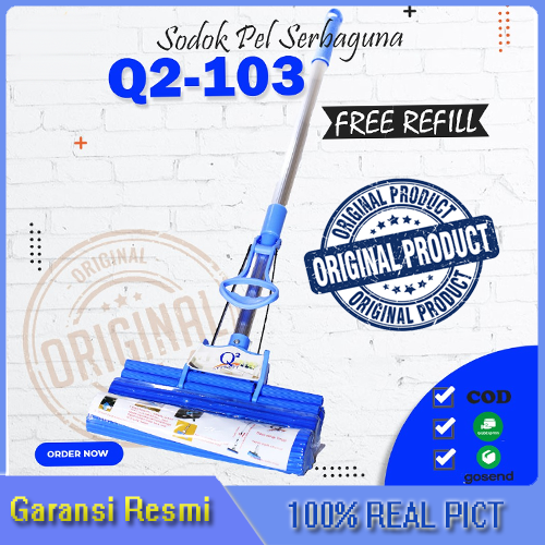 Sodok pel Q2 Alat Pel Lantai Sodok Busa Mop Q2-103 - Sangat Praktis ...