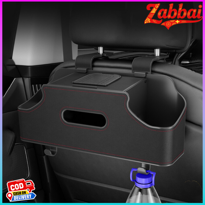 Zabbai กล่องเก็บของด้านหลังเบาะรถ ที่ใส่เครื่องดื่มอเนกประสงค์ ที่ใส่ ...