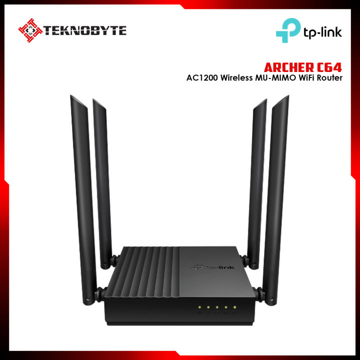 TP-Link Archer C64 AC1200 Dual-Band 5GHz 867 Mbps 2.4GHz 400 Mbps ...