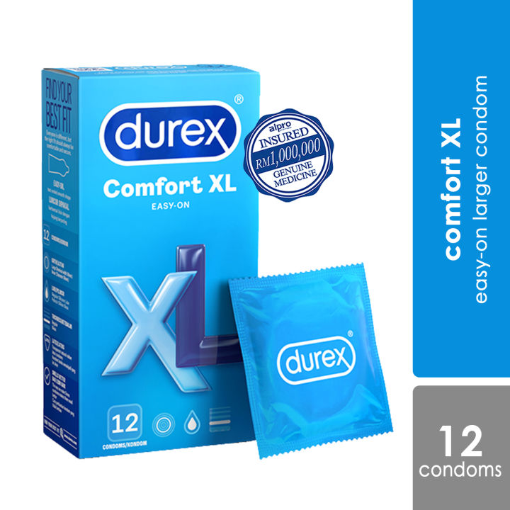 Alpro Pharmacy Durex Comfort XL Extra Large Condoms 12s | condam for ...