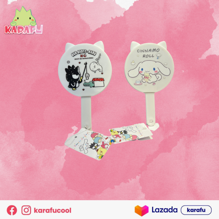 READY STOCK! Handheld Mirror Bad Badtz Maru Cinnamoroll Character Make ...