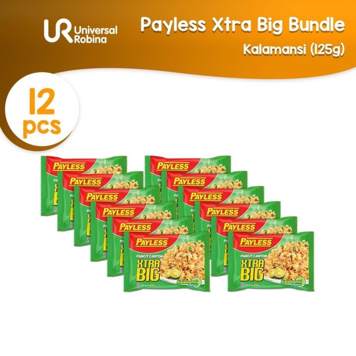 12 x Payless Xtra Big Pancit Canton Kalamansi (125g) | Lazada PH