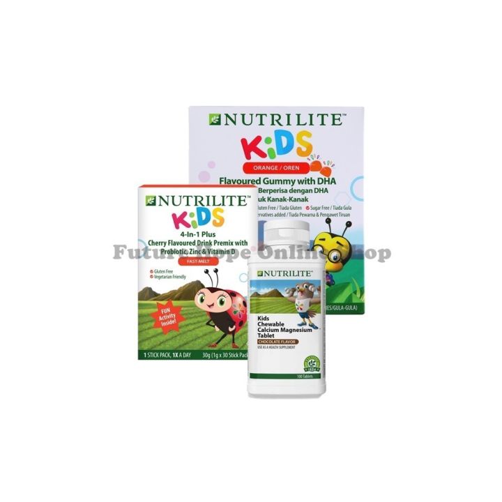 Nutrilite Kids 4 In 1 Plus Chewable Calcium Magnesium Tablet Orange ...