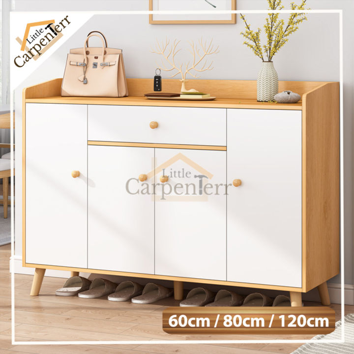 Little Carpenterr High Density Wooden Board Shoes Rack with Countertop ...
