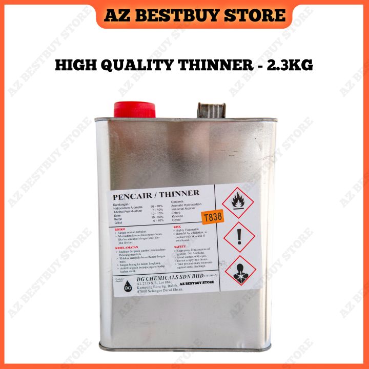 High Quality T838 Thinner 2.3KG for Cat Minyak Solvent Based Paint ...