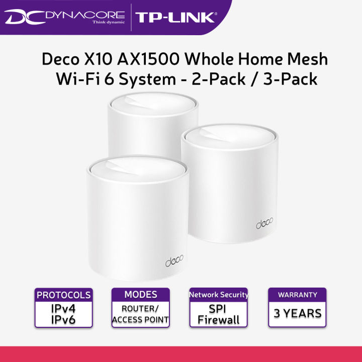 TP-Link Deco X10 AX1500 Whole Home Mesh Wi-Fi 6 System - 1-Pack / 2 ...