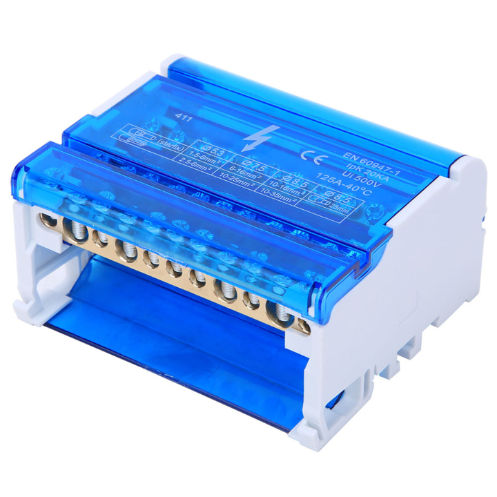 411 Terminal Block Distribution Box Din Rail 4 Level Single Phase For Electrical Engineering