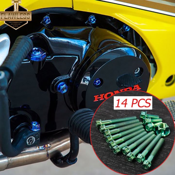 Flawless-Ti Gr5 Honda Wave 110i Full set Titanium bolt Front Rear ...