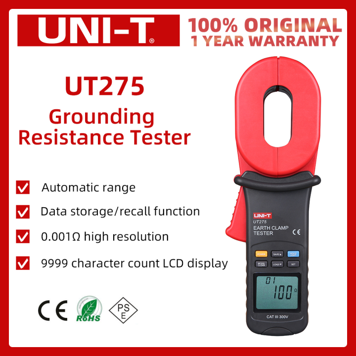 (UNI-T Original) UT273/UT275 Earth Ground Resistance Professional ...