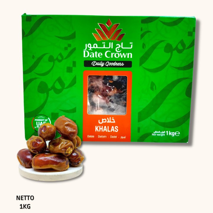 Dates Crown Khalas 1kg - Kurma Khalas Premium | Lazada Indonesia