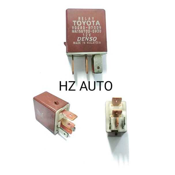 100% ORIGINAL TOYOTA DENSO RELAY 5PIN 12V 90080-87009 / 156700-0930 ...