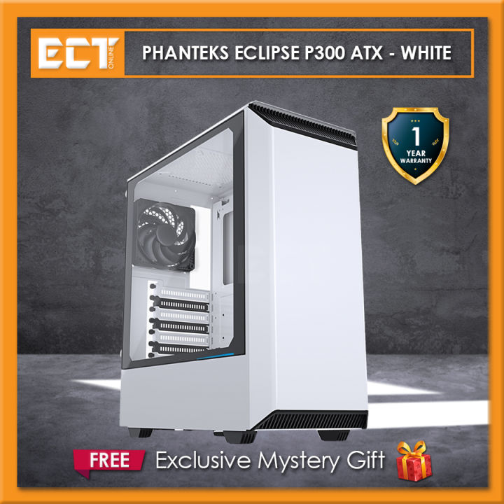 Phanteks Eclipse P300 E-ATX Tempered Glass Gaming Computer Chassis Case ...