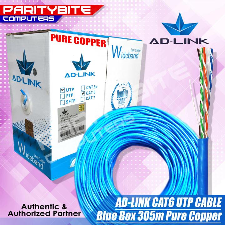 305M CAT6 UTP Cable PURE COPPER AD-LINK | Lazada PH