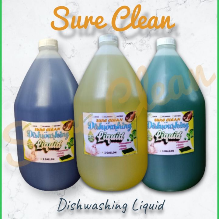 SURE CLEAN HIGH QUALITY DISHWASHING LIQUID / 1 GALLON | Lazada PH
